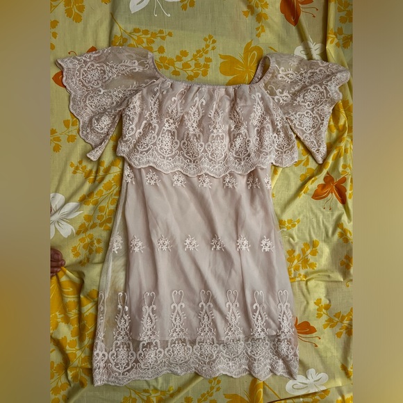 Tobi | Tops | Cream Lace Tunicmini Dress By Tobi | Poshmark